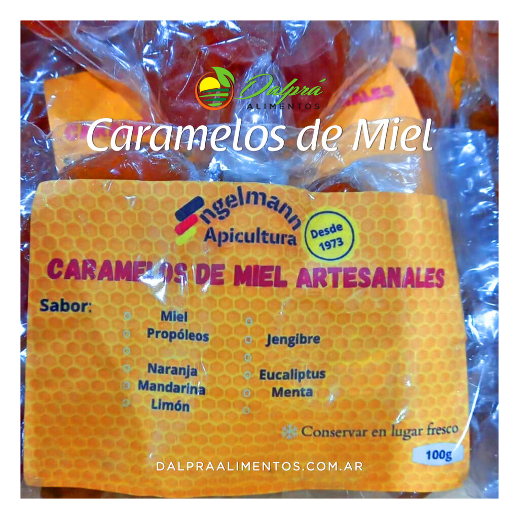 Caramelos artesanales de Miel - Dalprá Alimentos